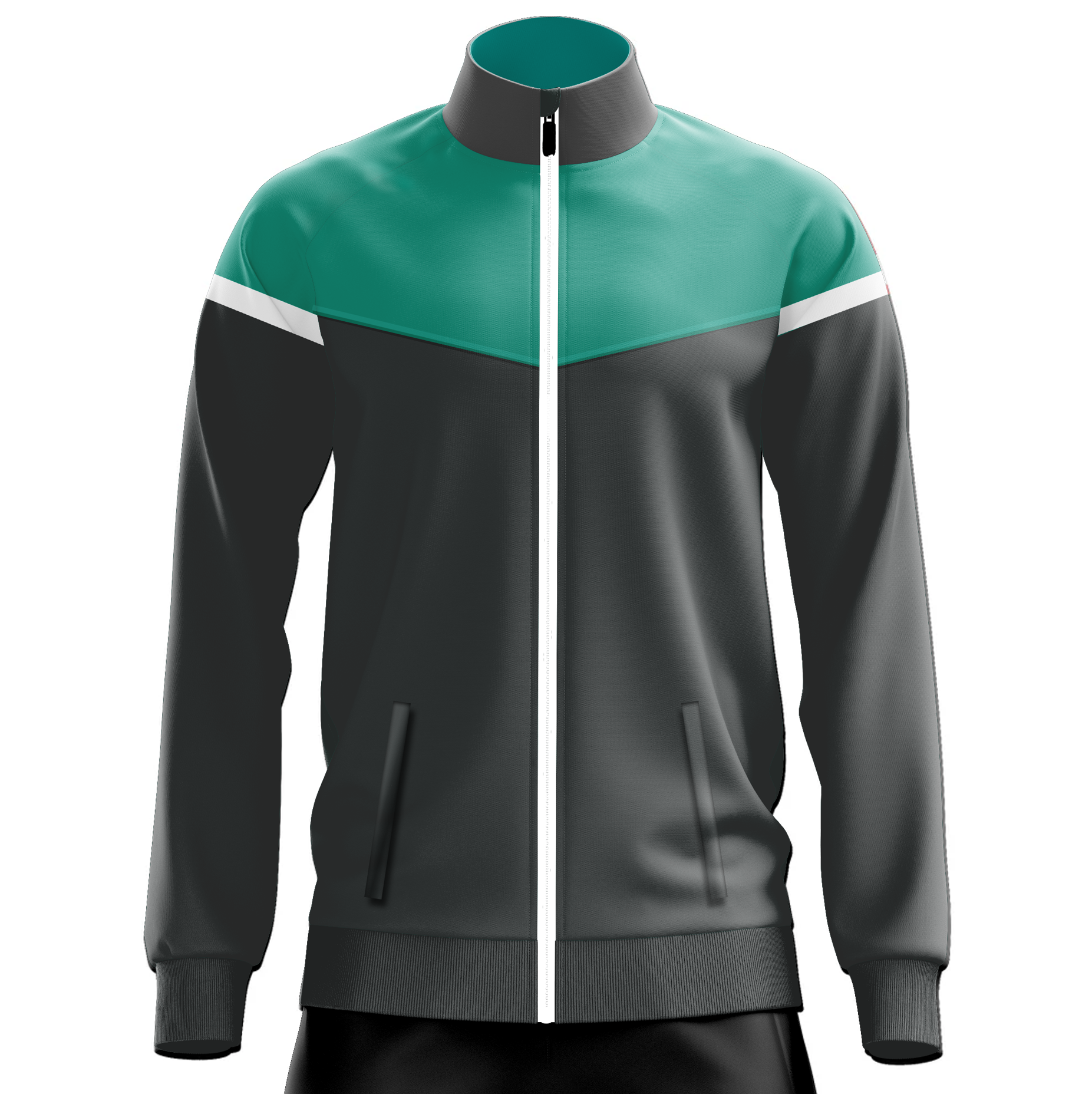 Sender Track Jacket Grey / Teal / White – Hallmark Sports